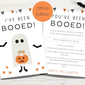I've Been Booed Coworker Game, I've Been Booed at Work Printable, You ...