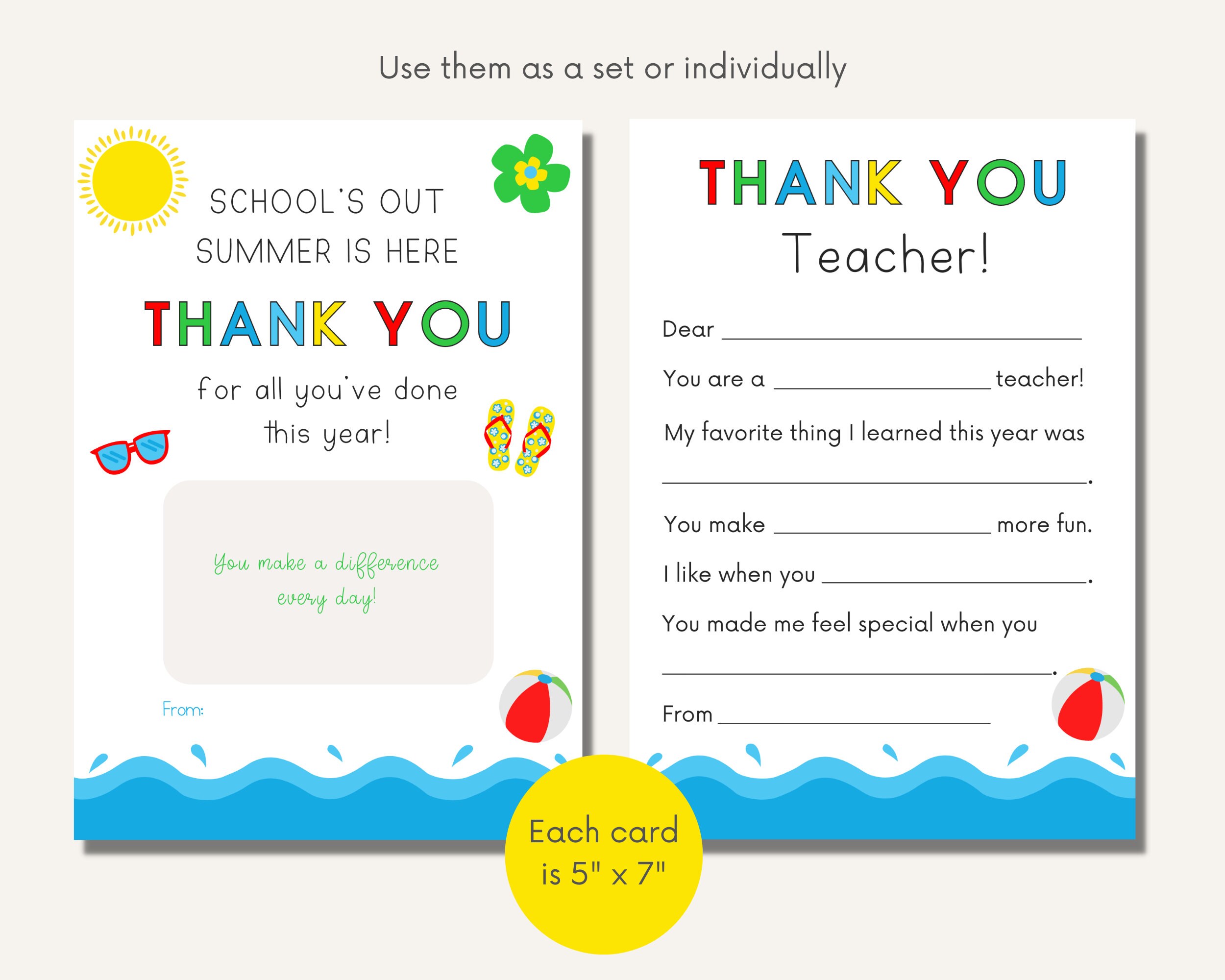 Teacher Appreciation PRINTABLE Gift Card Holder All About - Etsy