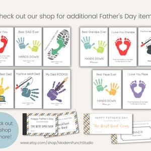 Father's Day Handprint Printable Craft, Keepsake Art Gift for Dad, I ...