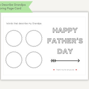 All About My Grandpa Printable Book, Father's Day Questionnaire ...