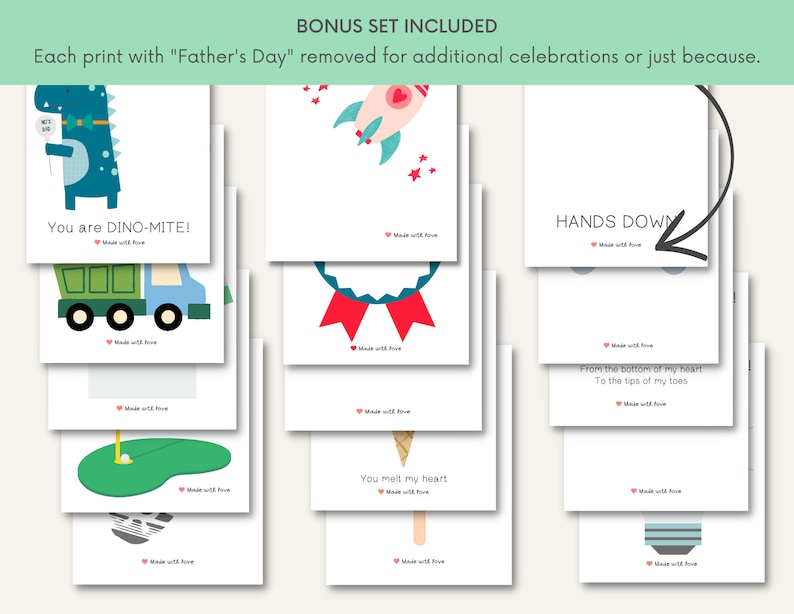 Father's Day Handprint Footprint Craft Bundle Fathers Day - Etsy