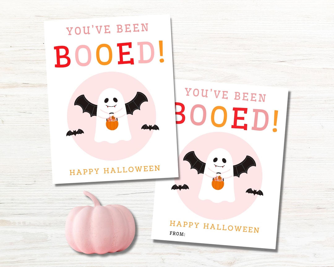 You've Been Booed Printable Tag, Halloween Treat Tag for Teacher, Boo ...