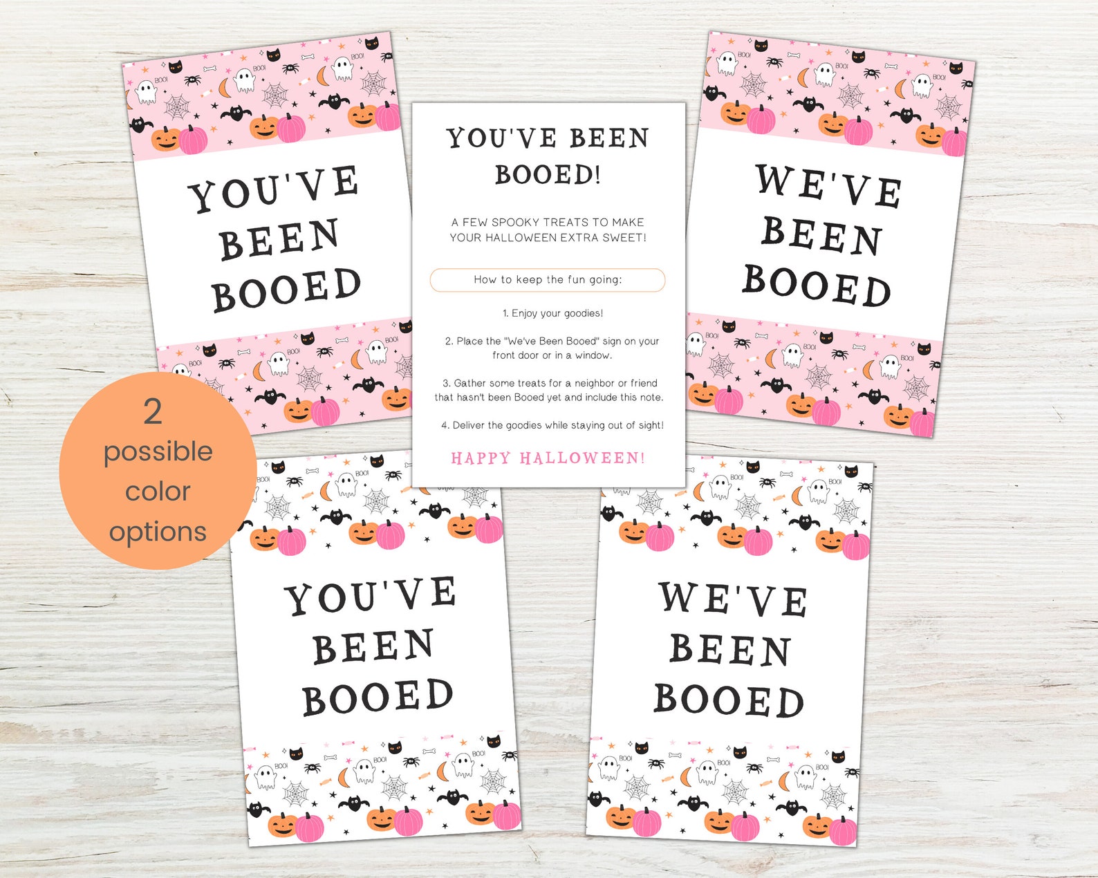 You've Been Booed Printable You've Been Booed Kit - Etsy