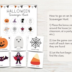 Halloween Scavenger Hunt Printable, Halloween Kids Activity, Halloween ...