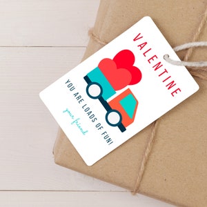 Construction Valentine's Day Cards Printable, Kids Valentines Dump ...