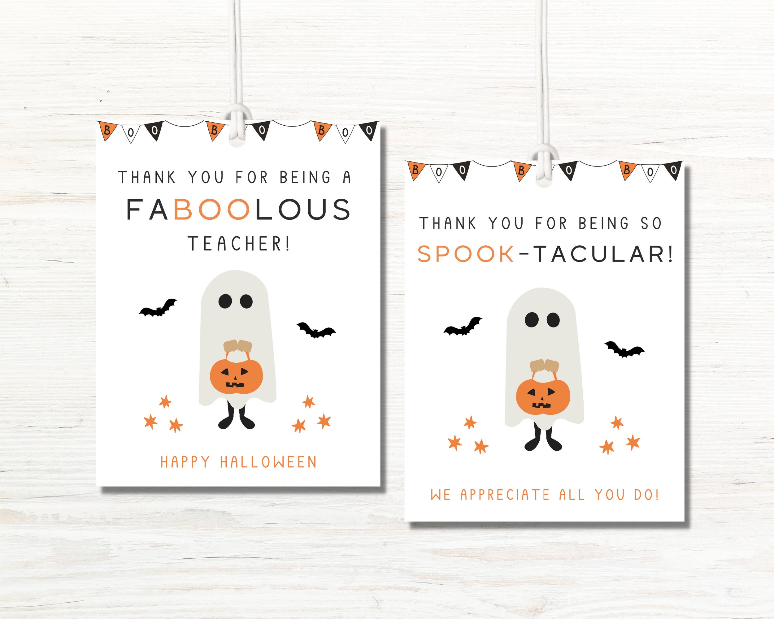 Faboolous Teacher Tag Printable, Spooktacular Teacher, Faboolous Gift ...