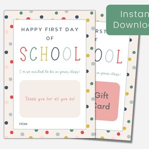 PRINTABLE Back to School Coffee Teacher Gift Card Holder - Etsy