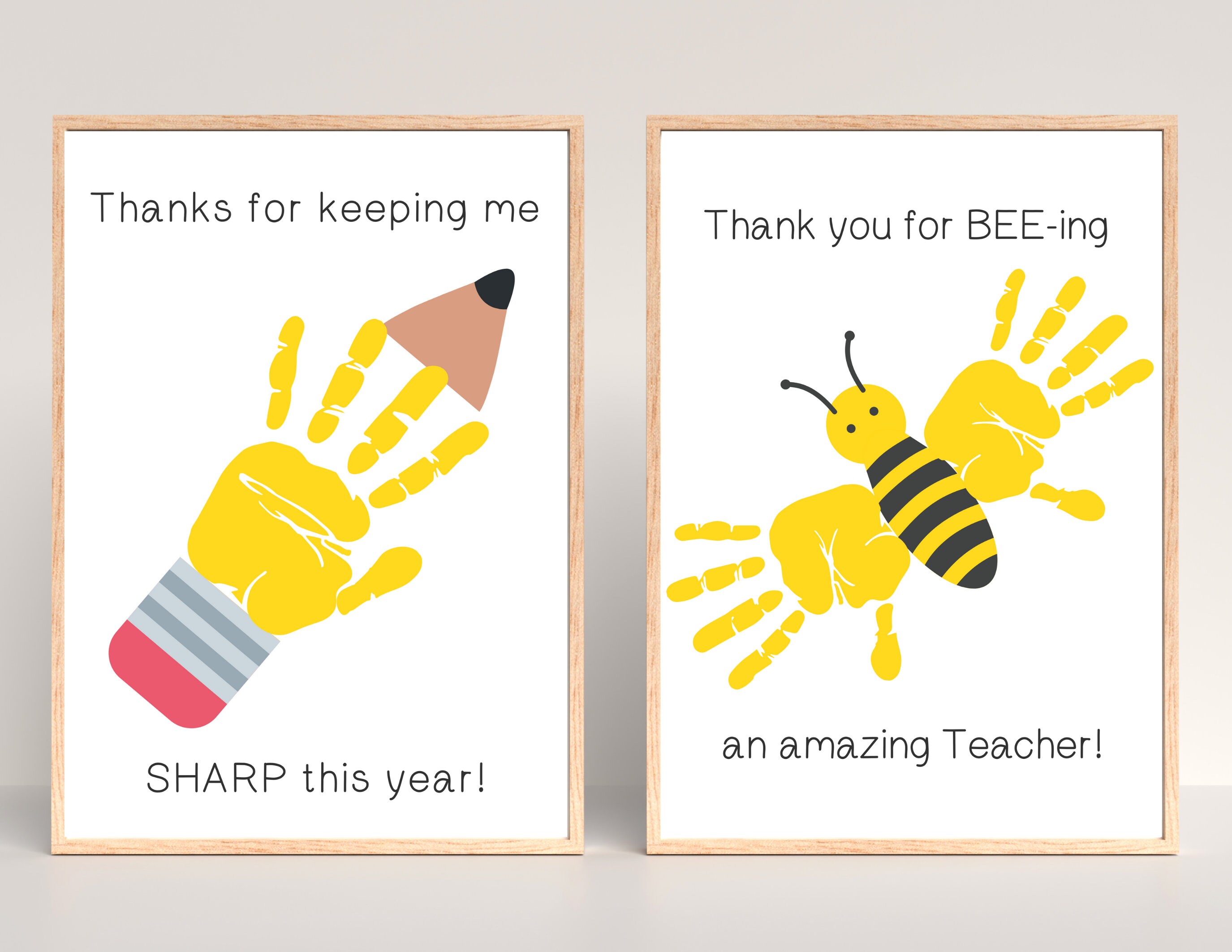Teacher Appreciation Handprint Art Handprint Teacher - Etsy Canada