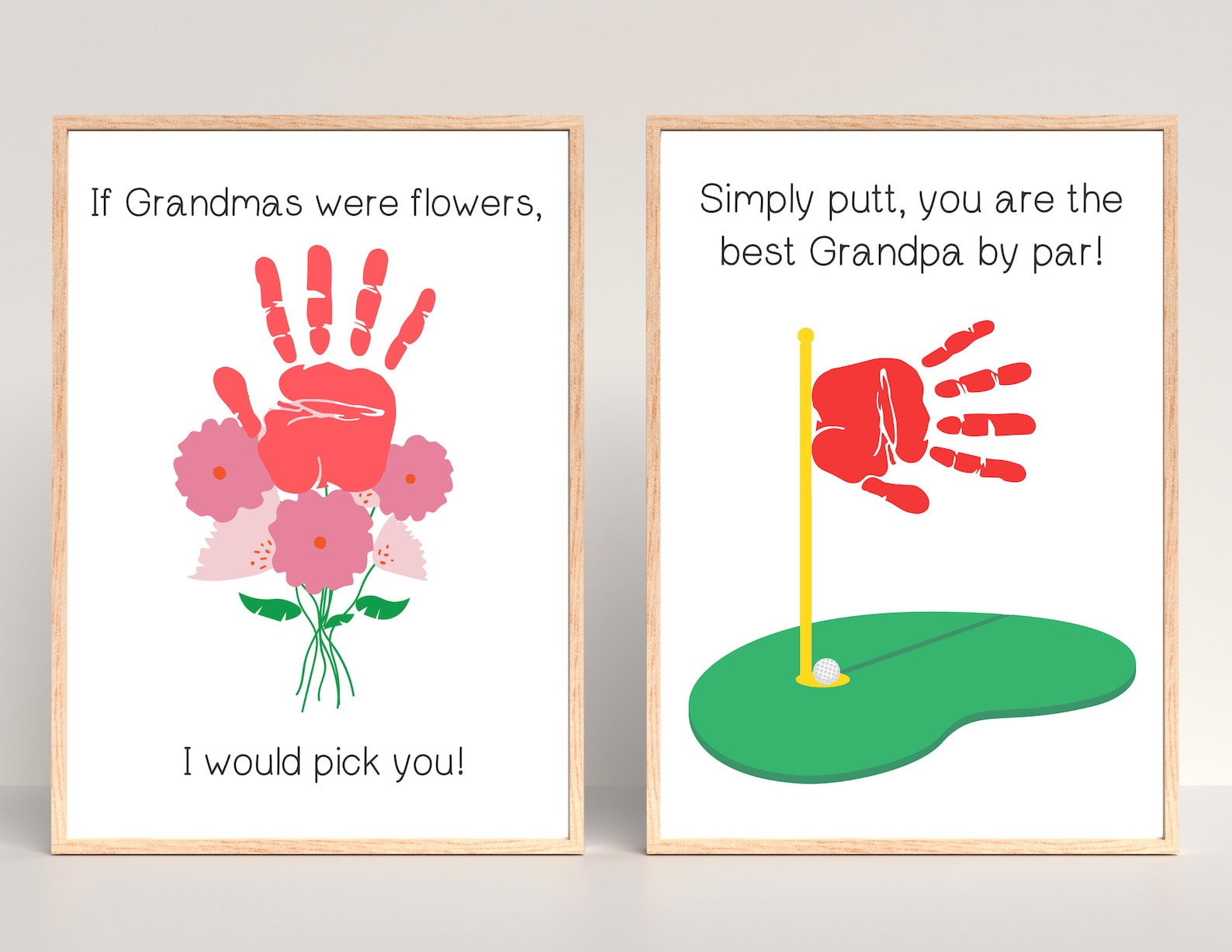 Grandparents Handprint Art Bundle Grandparents Day Craft - Etsy UK