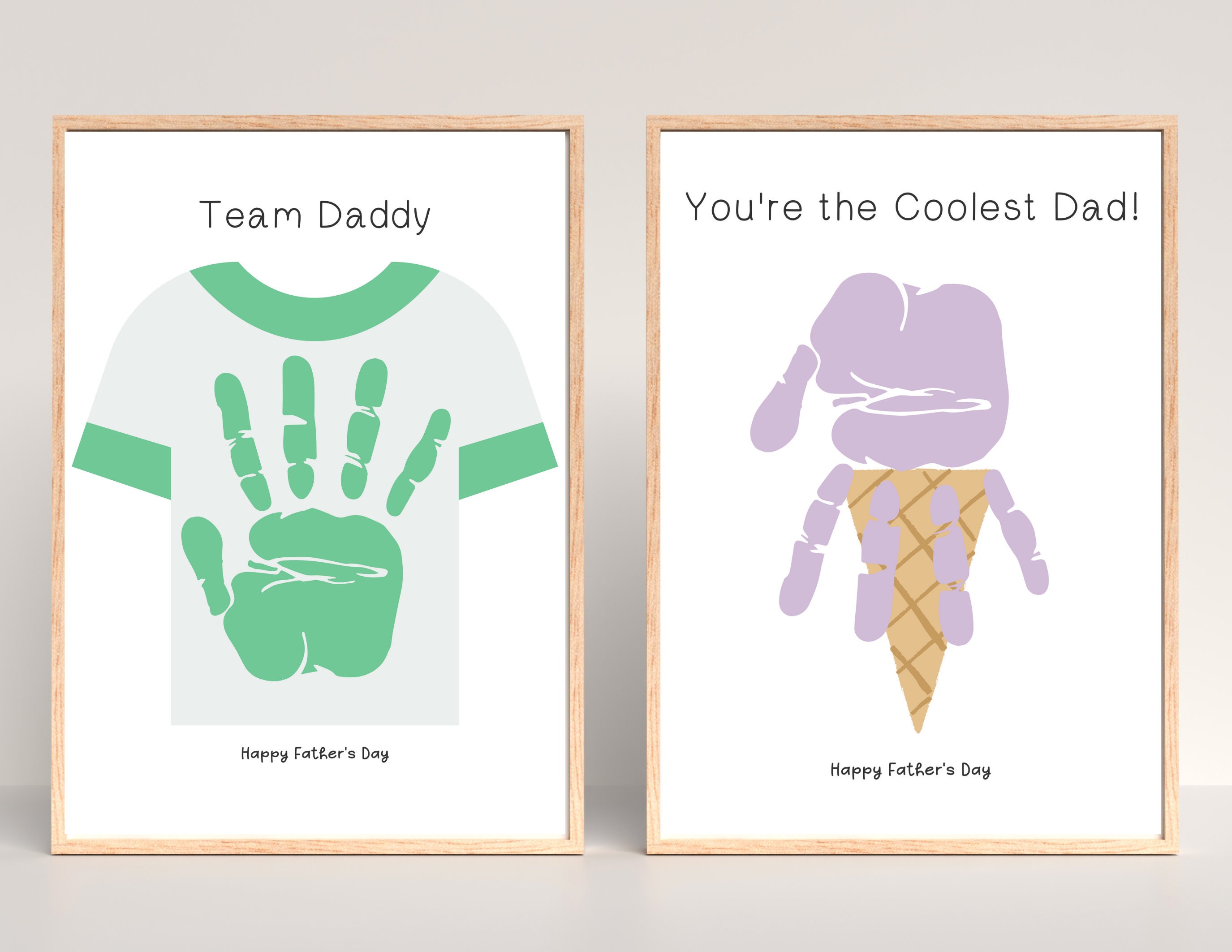 Father's Day Handprint Craft Bundle Fathers Day Gift From - Etsy