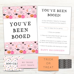 You've Been Booed Printable, You've Been Booed Kit, Halloween Tags ...
