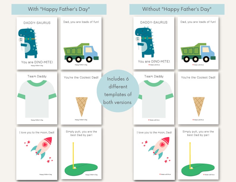 Father's Day Handprint Craft Bundle Fathers Day Gift From - Etsy