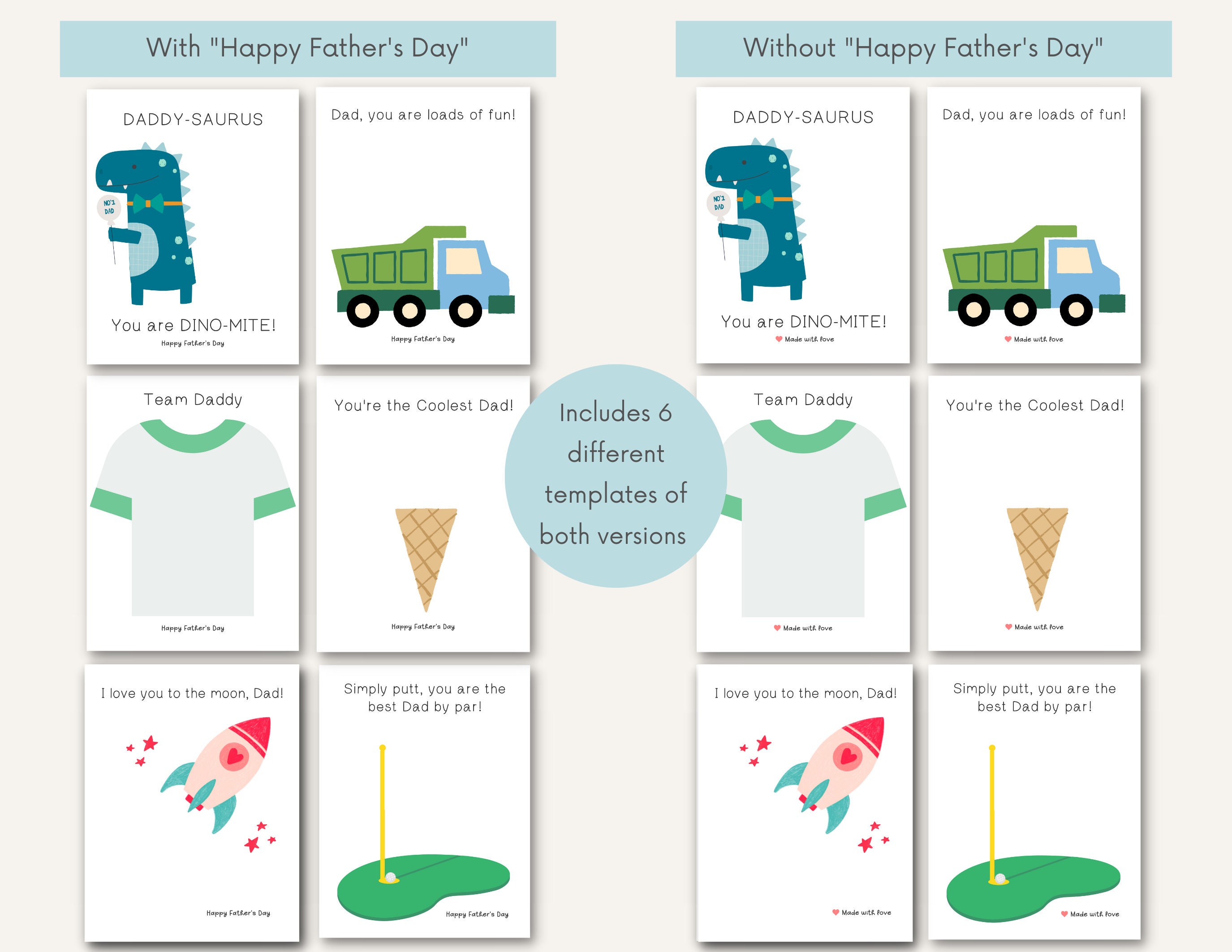 Father's Day Handprint Craft Bundle Fathers Day Gift From - Etsy