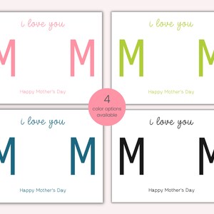 Mother's Day Handprint Art, I Love You, Happy Mothers Day Printable ...