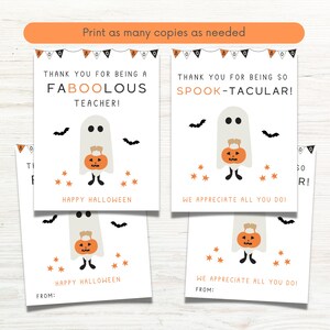 Faboolous Teacher Tag Printable, Spooktacular Teacher, Faboolous Gift ...