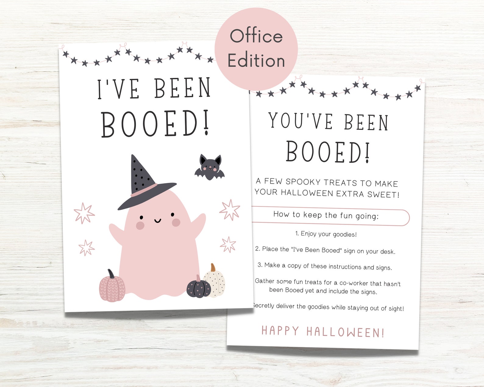 I've Been Booed Coworker Printable Game, You've Been Booed for Co ...