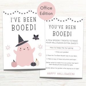I've Been Booed Coworker Printable Game, You've Been Booed for Co ...