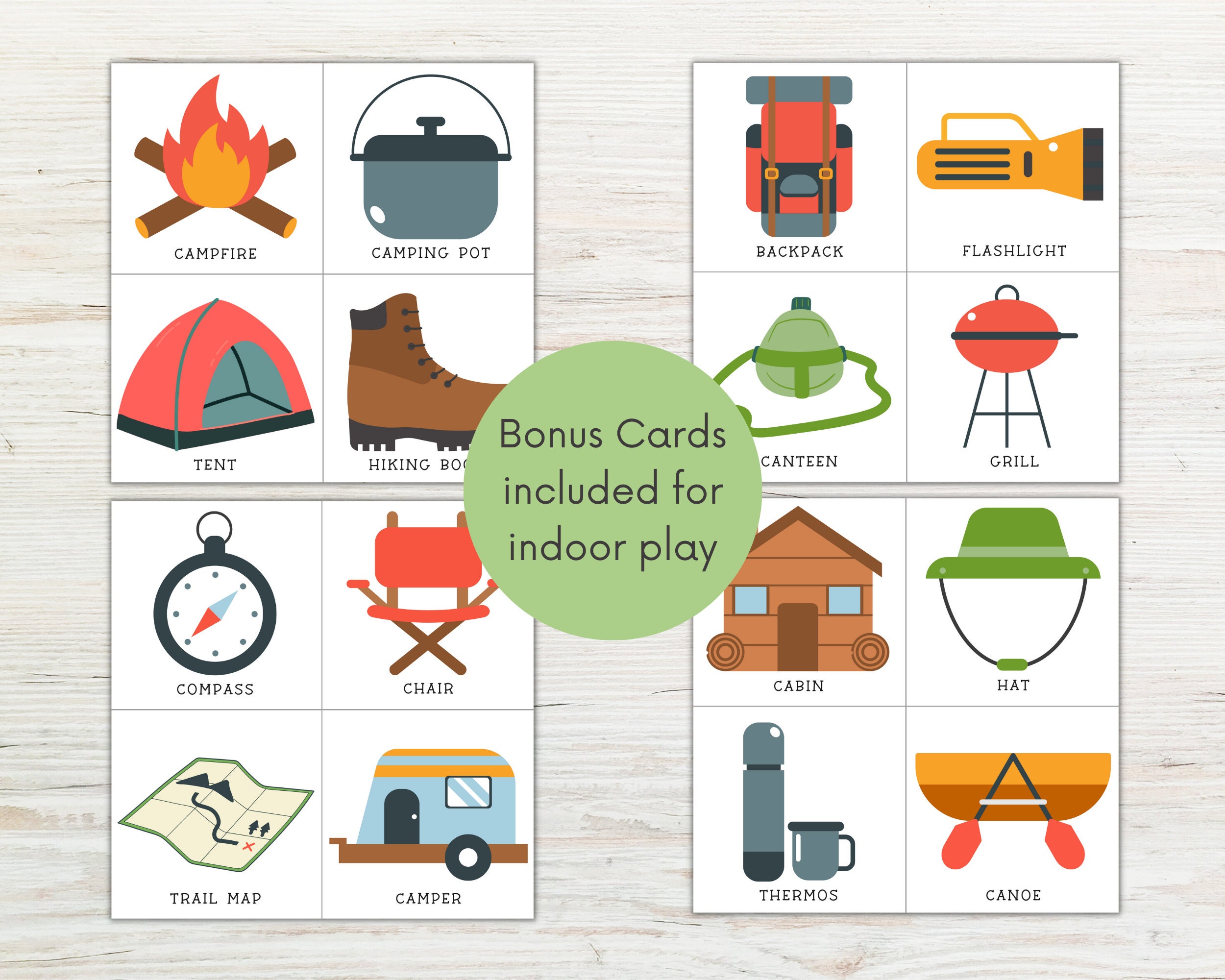 Camping Scavenger Hunt for Kids Printable Hiking Scavenger - Etsy
