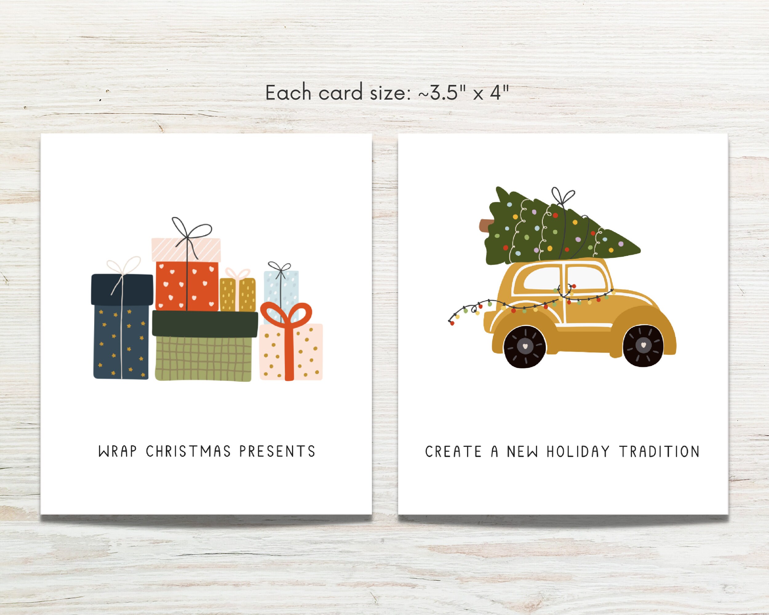 Christmas Advent Calendar Activity Cards Printable Christmas - Etsy