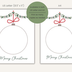 Christmas Handprint Art, Printable Christmas Handprint Craft ...