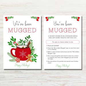 You've Been Mugged Christmas Printable, Hug in a Mug, We've Been Mugged ...