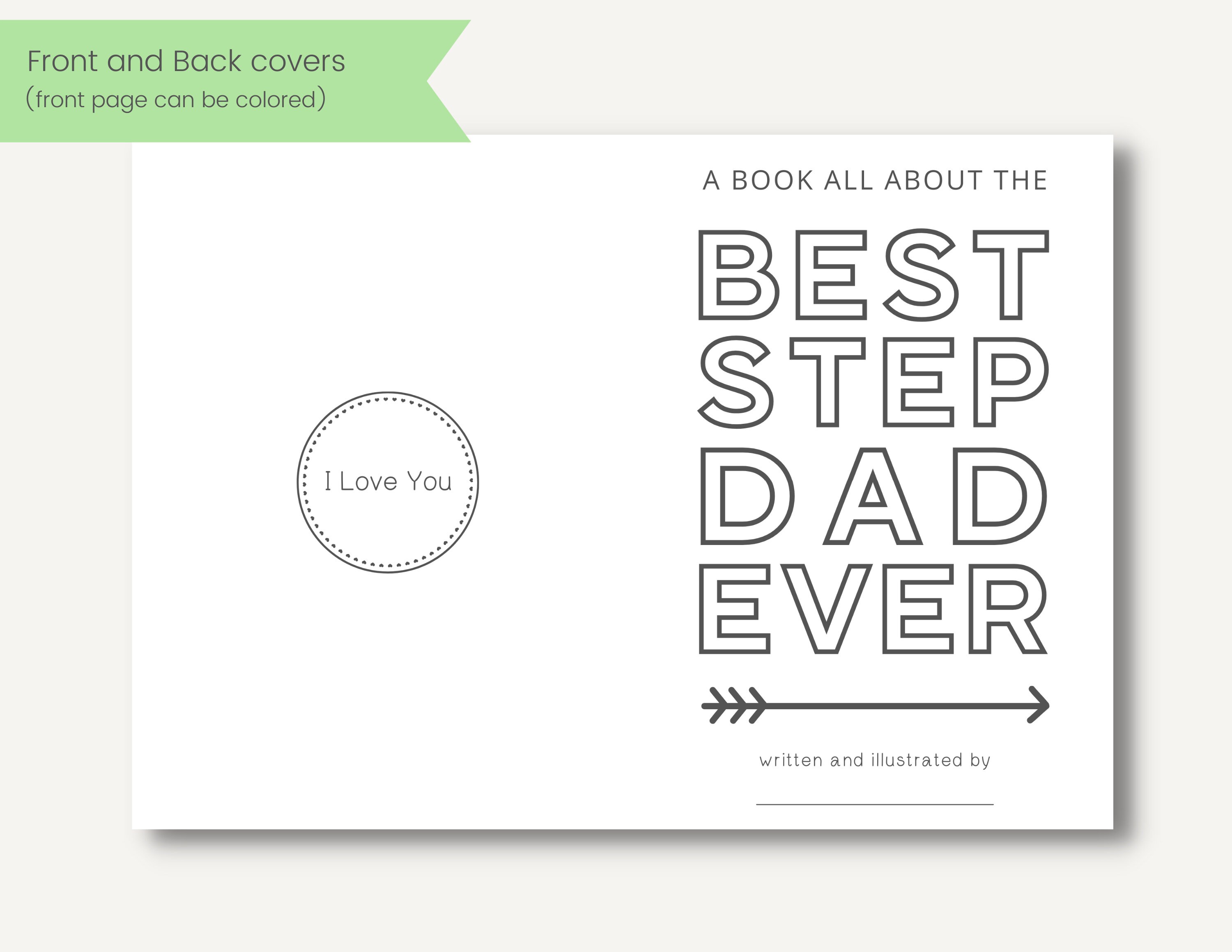 All About My Stepdad Printable Book All About Dad Fathers - Etsy