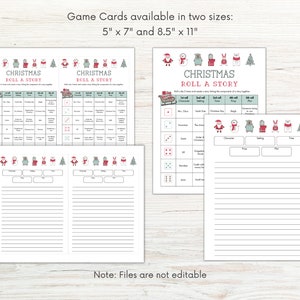 Christmas Story Starters, Roll a Story Dice Game, Christmas Games for ...