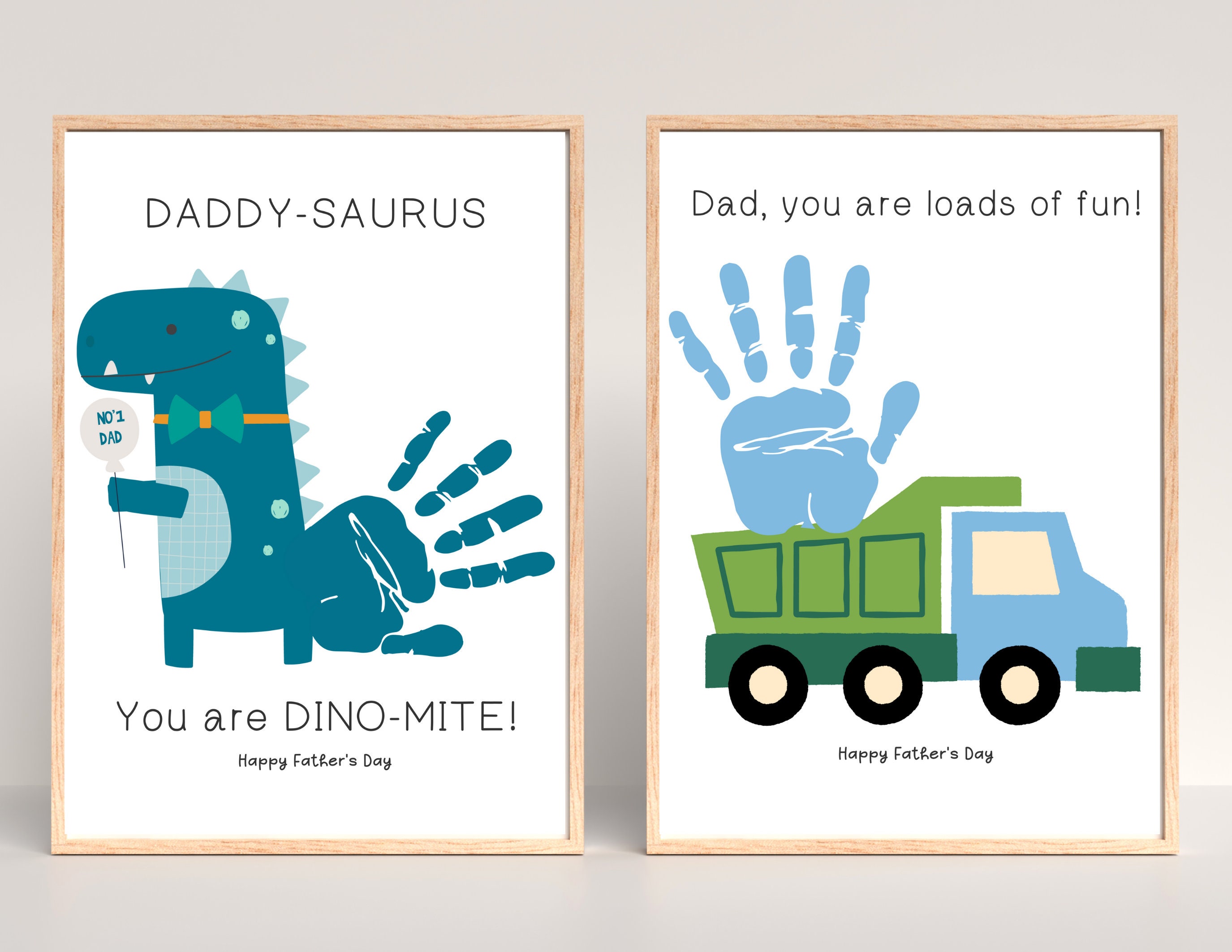 Father's Day Handprint Craft Bundle Fathers Day Gift From - Etsy