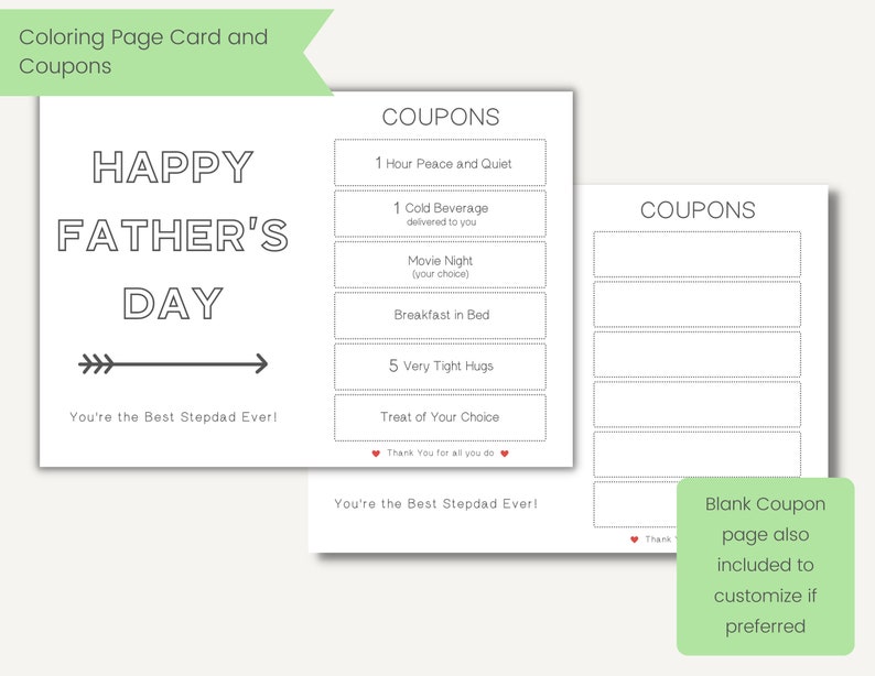 All About My Stepdad Printable Book All About Dad Fathers - Etsy