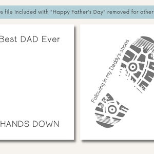 Father's Day Handprint Art Printable, Gift for Dad From Kids, Set of ...
