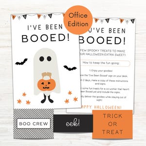 I've Been Booed Coworker Game, I've Been Booed at Work Printable, You ...
