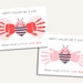Valentines Handprint Craft, Love Bug Handprint Art, Valentine Art for ...