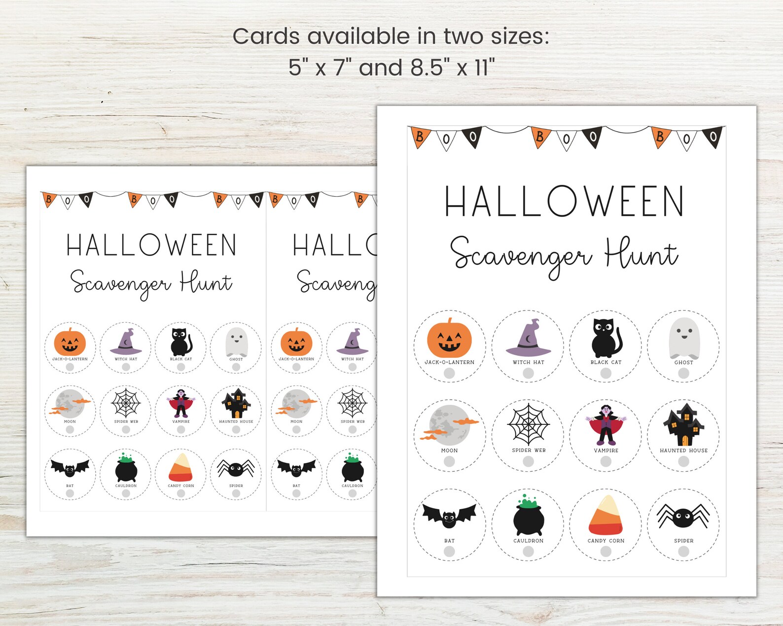 Halloween Scavenger Hunt Printable Halloween Kids Activity - Etsy