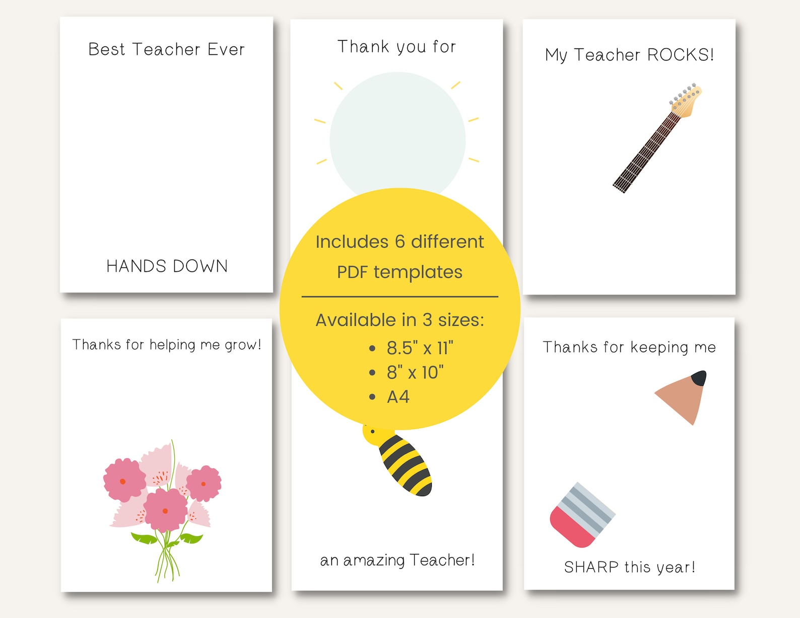 Teacher Appreciation Handprint Art, Handprint Teacher Appreciation Card ...