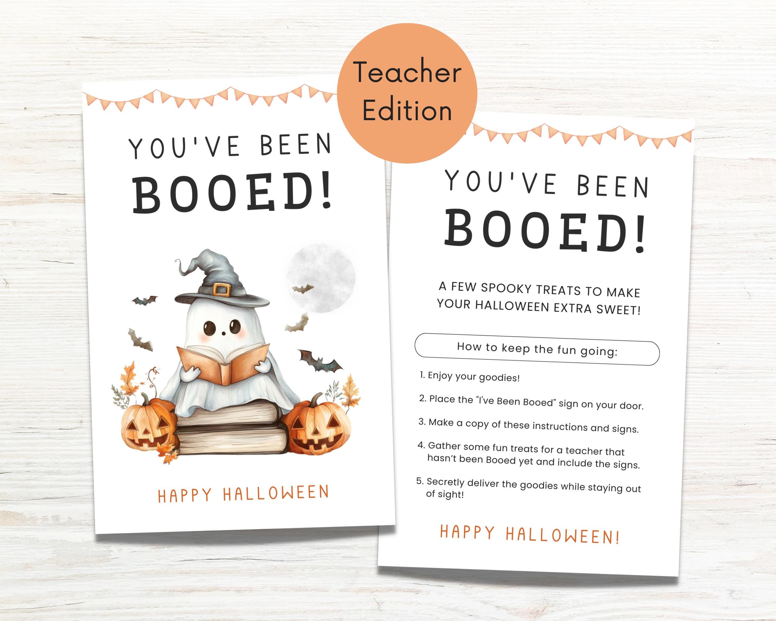 You've Been Booed Teachers Printable, Teacher Boo Basket, Crew, Tag ...