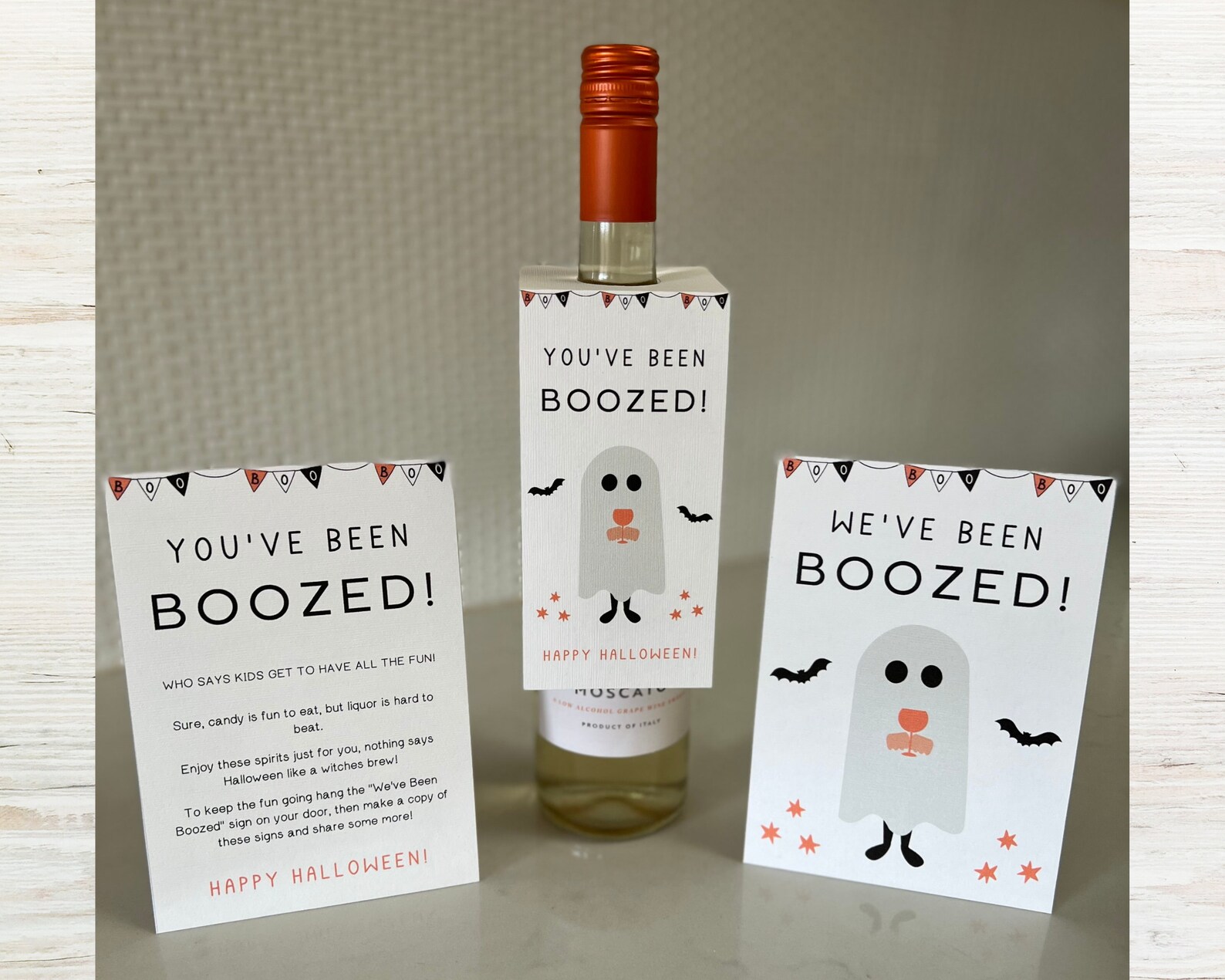 You've Been Boozed Printable Halloween Game, We've Been Boozed Kit ...