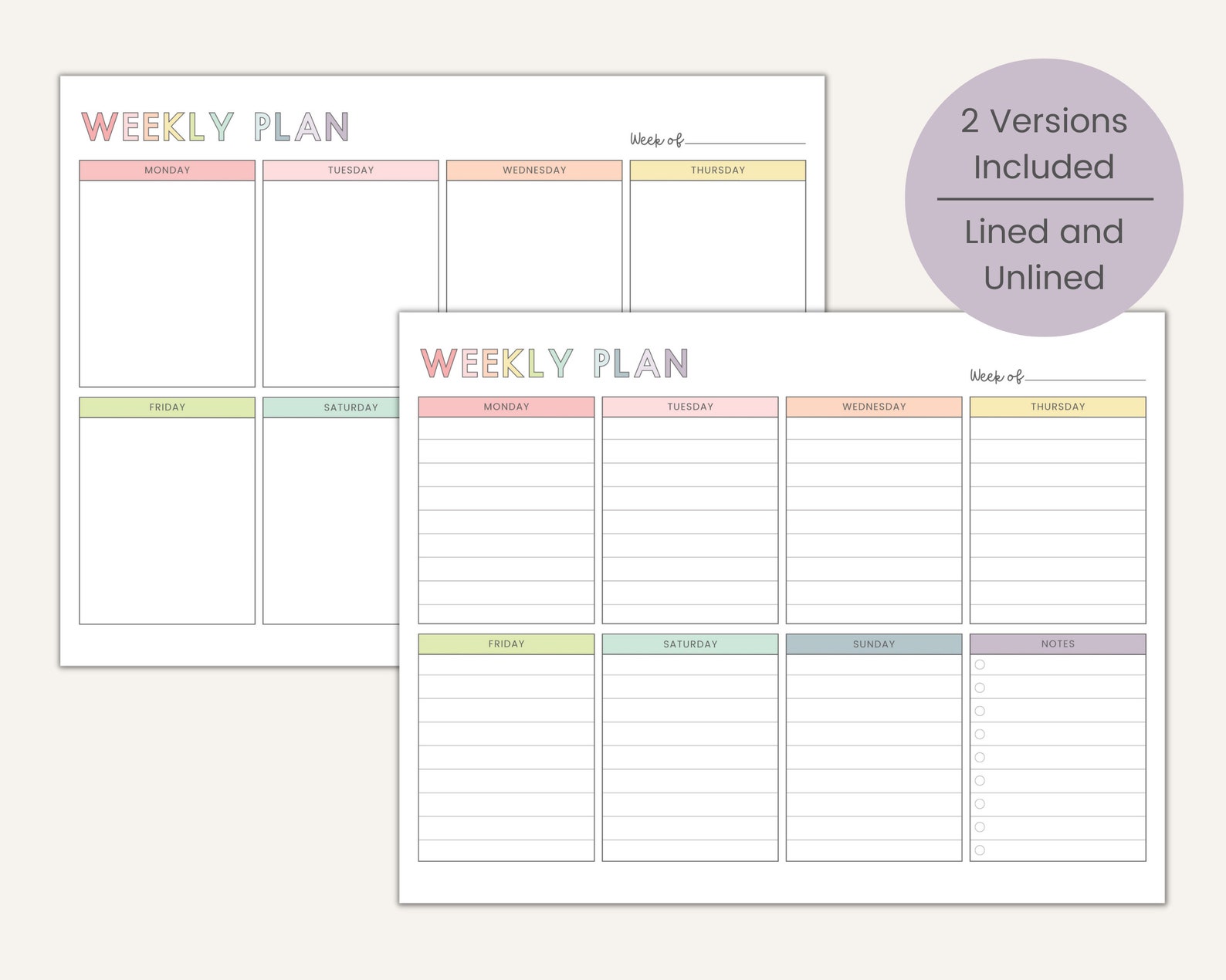 Weekly Schedule for Kids Printable, Homeschool Weekly Schedule, Weekly ...