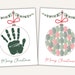 Christmas Handprint Art, Printable Christmas Handprint Craft ...