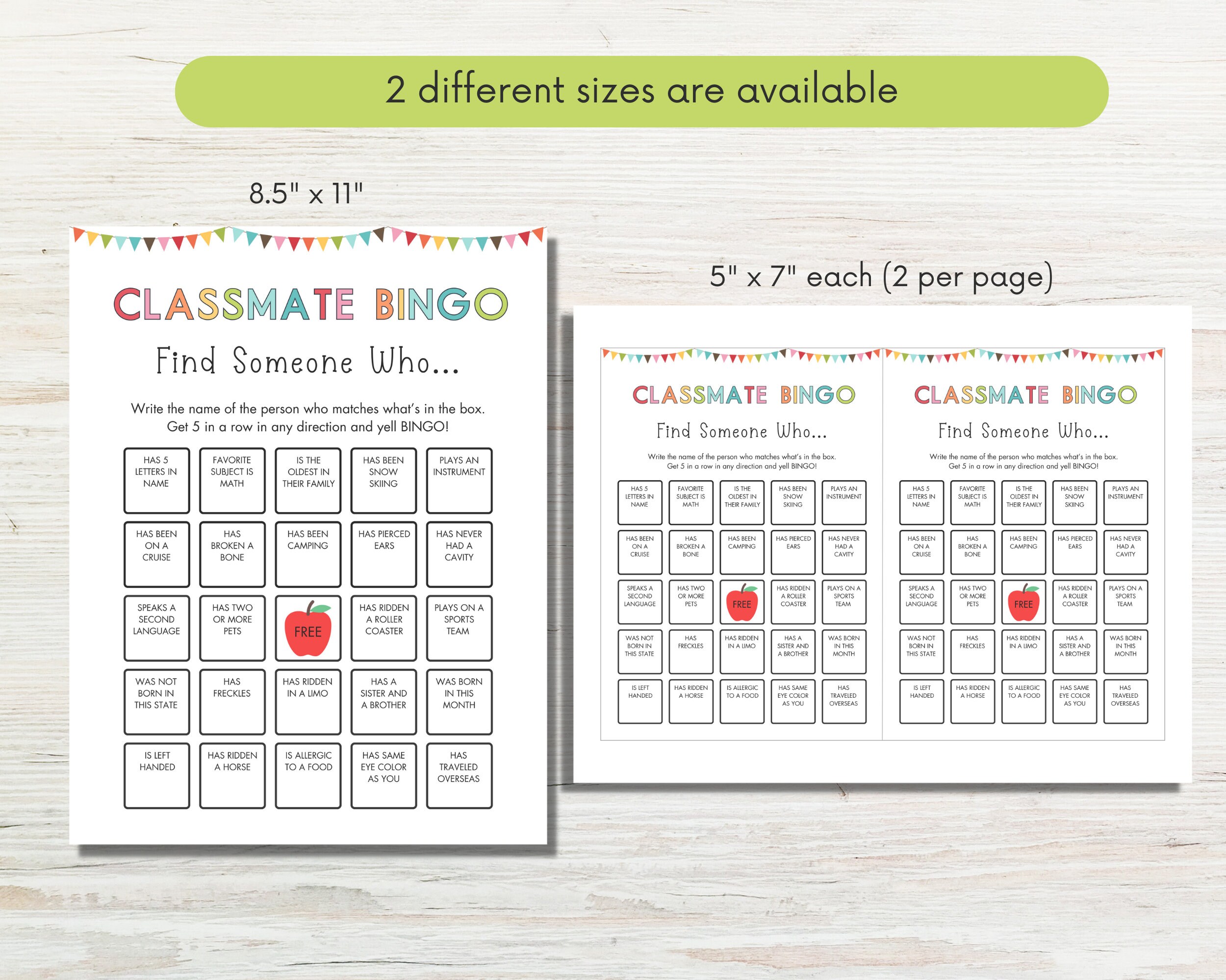 Back to School Bingo Get to Know You Bingo for Kids - Etsy