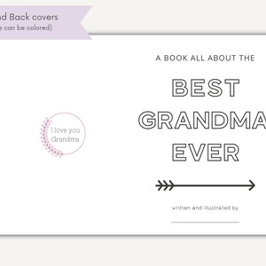 All About My Grandma Printable Book, Mother's Day Questionnaire ...