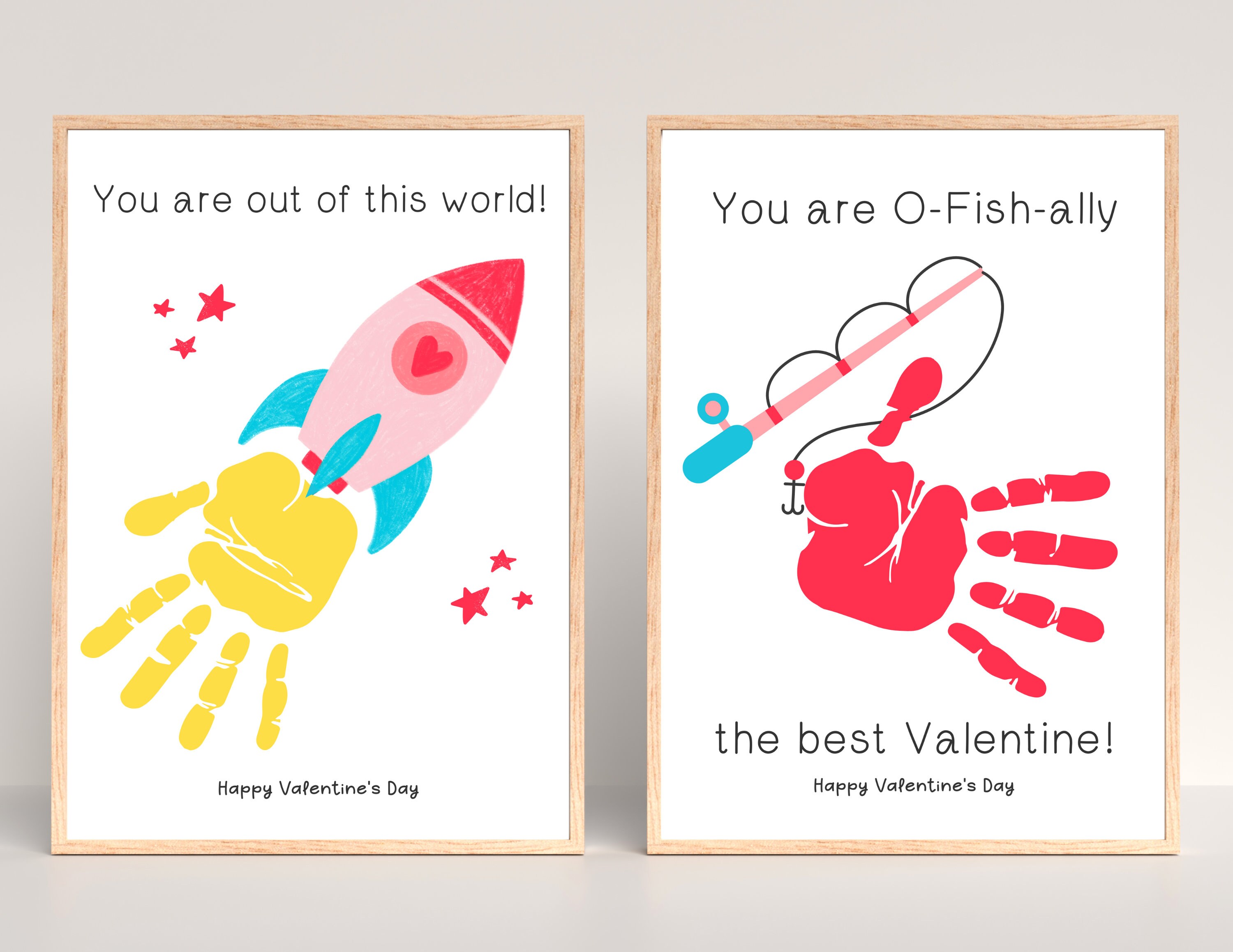 Valentines Handprint Craft Bundle Valentine Art for Kids - Etsy