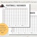 Football Squares Editable Printable, Football Square Fundraiser, 100 ...