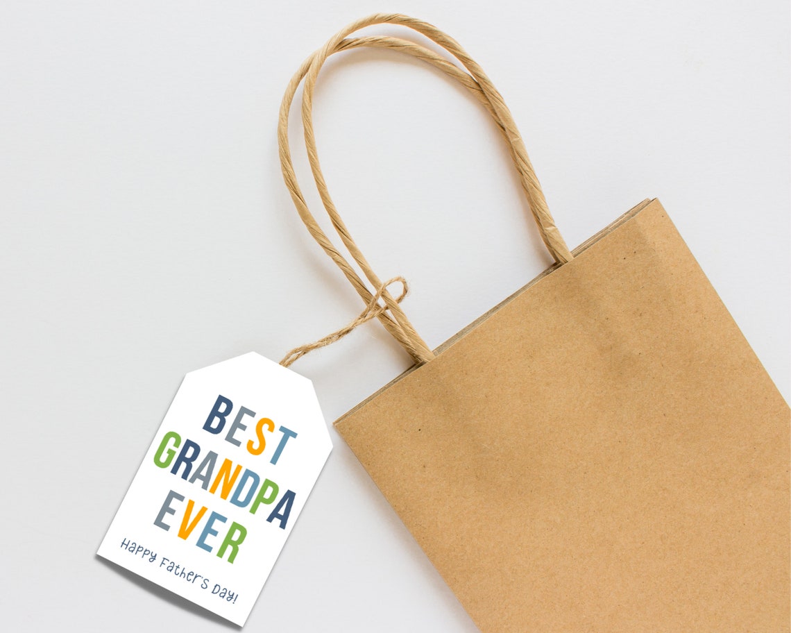 Printable Father's Day Gift Tags Best Dad Ever Tags for - Etsy