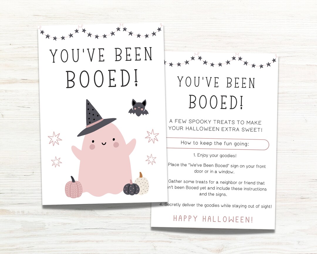 You've Been Booed Printable, Youve Been Booed Kit, Neighborhood ...
