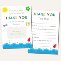Teacher Appreciation Gift, Printable Teacher Gift End of School ...