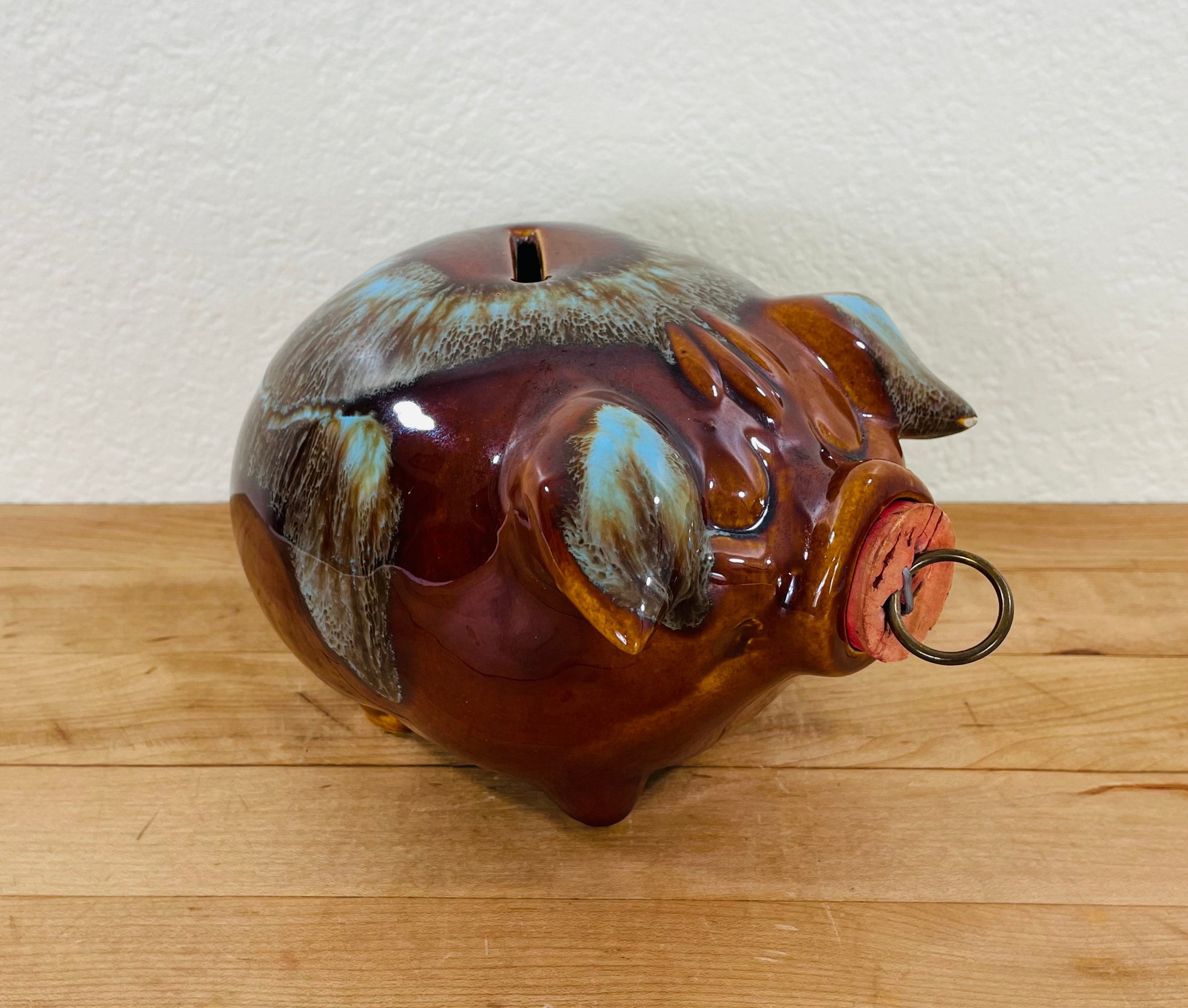 Hull Pottery Corky Pig Bank