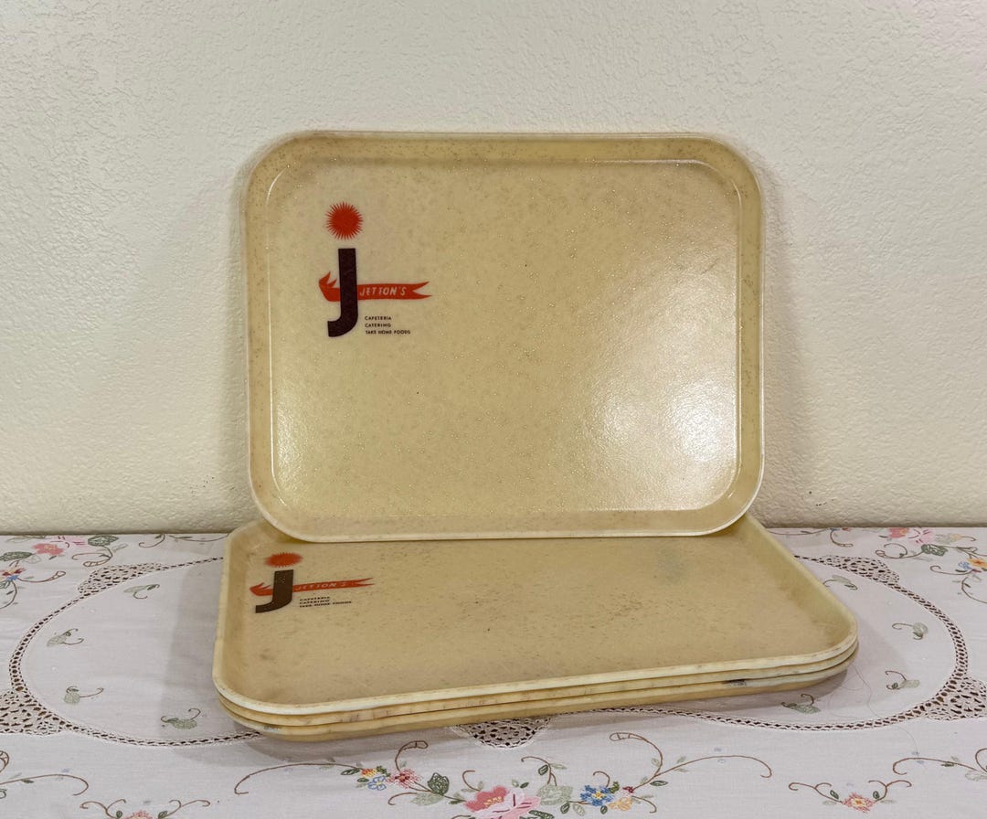 Jetton's Cafeteria Trays, Dallas Ware, Set of 4, All Included - Etsy