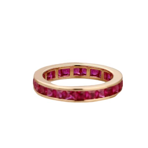 Ruby Eternity Band - Etsy