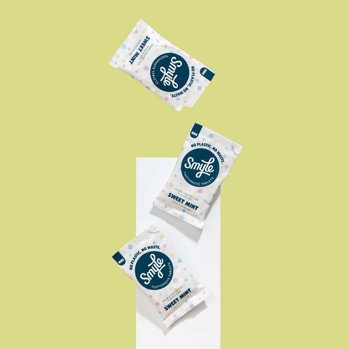 Smyle - Kids Tabs - Toothpaste Tabs - SWEET MINT- Refill - Etsy