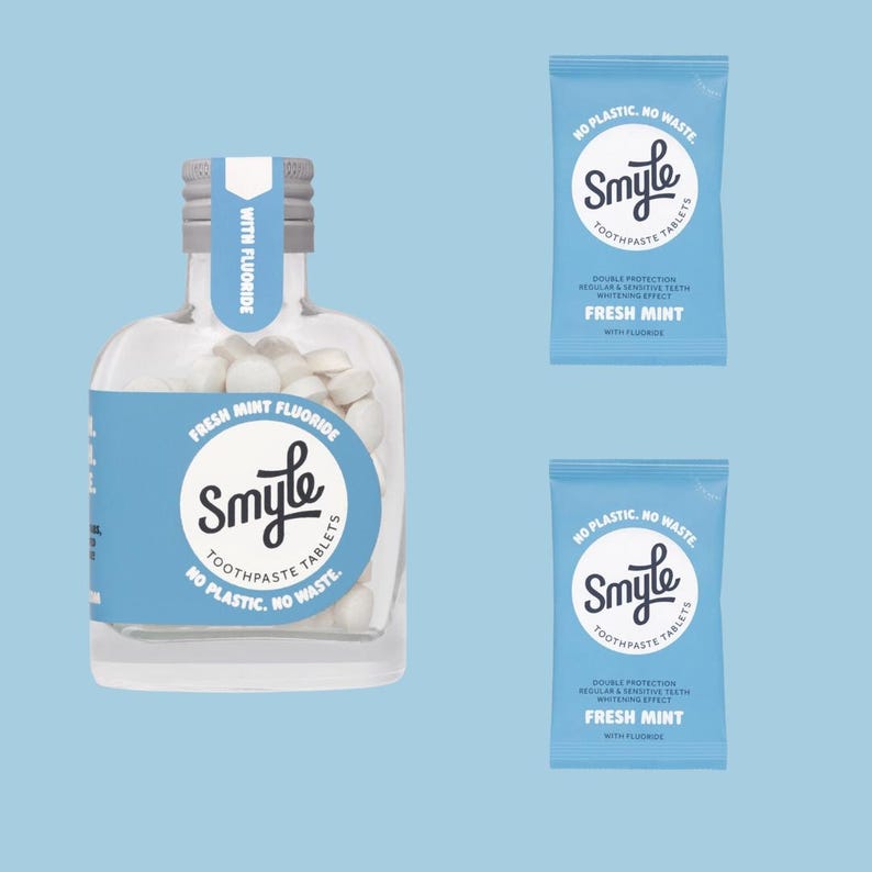 SMYLE Toothpaste Tablets With Fluoride (1 Month, 3 Months, 6 Months ...